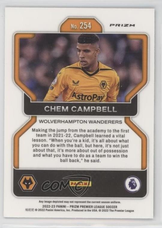 2022-23 Panini Prizm Premier League Multi-Color Chem Campbell #254 ...