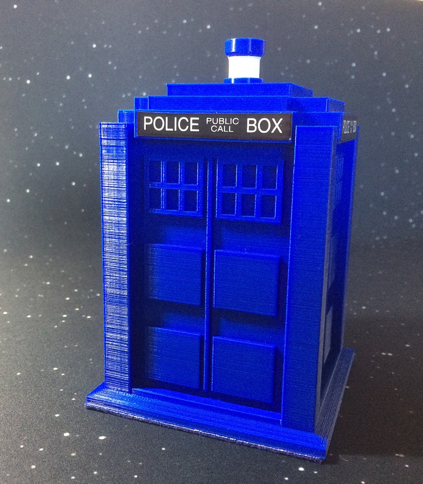 Doctor Who TARDIS Dice Tower Spiral Staircase 3D Printed Blue - Board ...