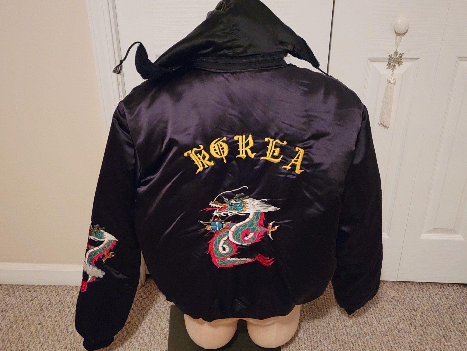 VINTAGE XL? KOREA DRAGON JACKET W/ HOOD THE NAME "WAY… - Gem