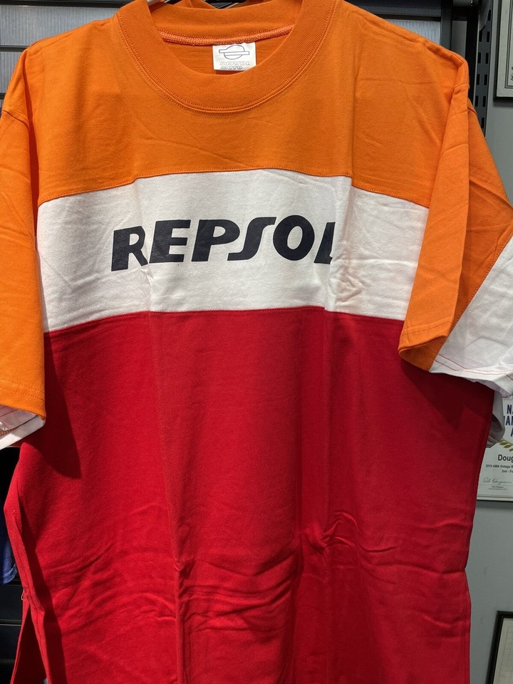 REPSOL Orange White Red XL T Shirt Moto 23 X 27 | eBay