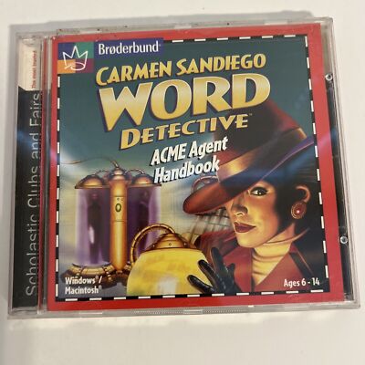 carmen sandiego word Detective acme agent - Games For PC [CD-ROM] | eBay