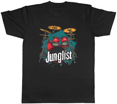 Junglist Drum and Bass Mens T-Shirt DnB Musician DJ Jungle Tee Gift | eBay