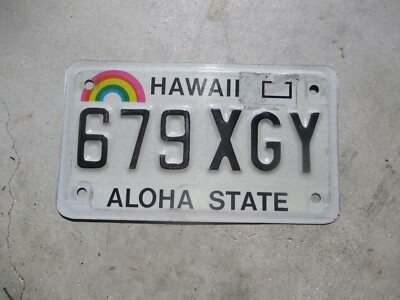 Hawaii motorcycle license plate # 679 XGY | eBay