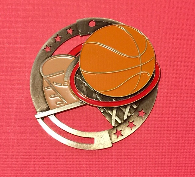 6 Basketball Ornaments 2nd Place Medals Closeout Liquidation Bulk Sale ...
