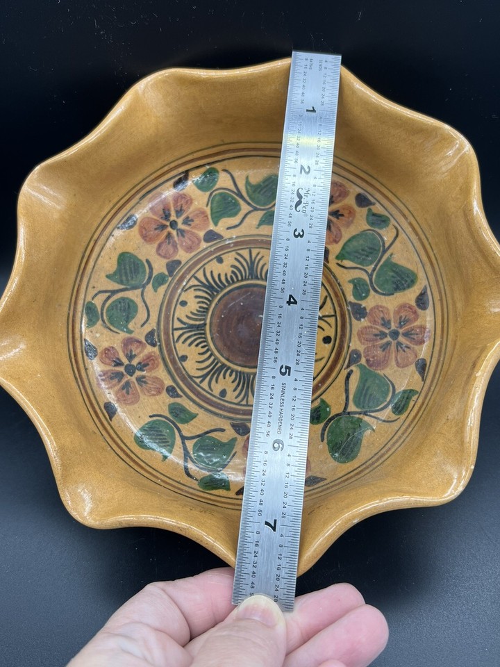 Vintage Art Pottery Ruffled Bowl Pitcher Jug, Dizayn 74, North Cyprus Turkey BH | eBay