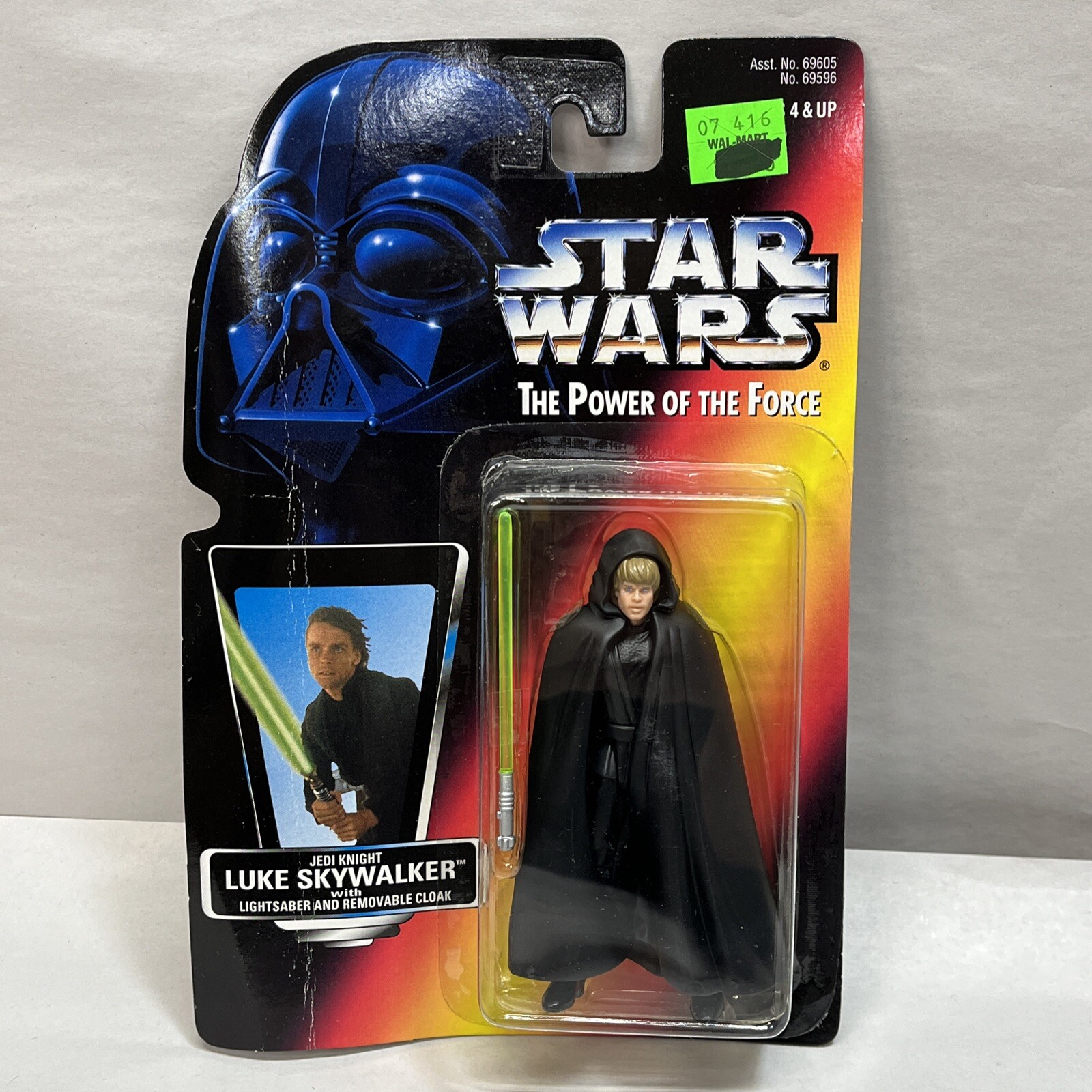 1996 Star Wars Luke Skywalker Jedi Knight Removable Cloak Power Of The ...