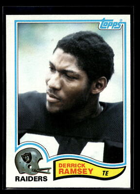 1982 Topps Football #197 Derrick Ramsey Rookie "Set Break" Mint Oakland ...