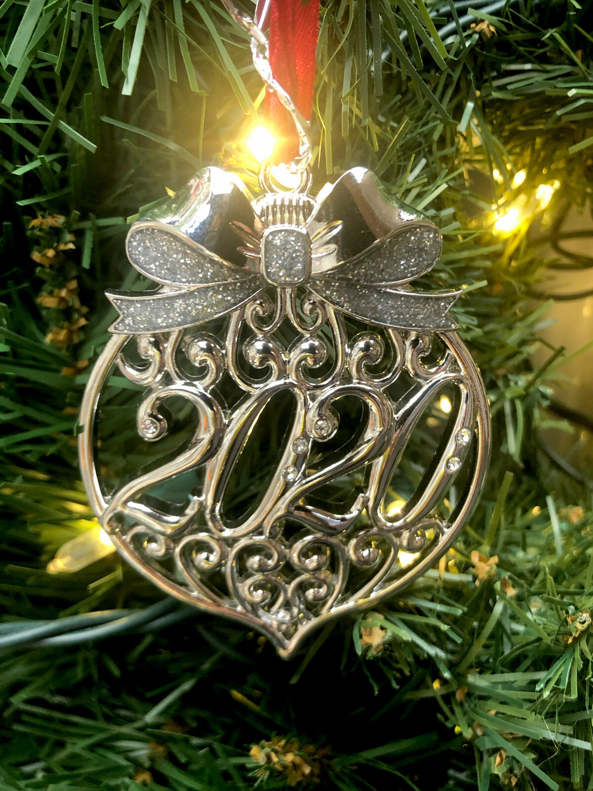 Harvey Lewis Celebrate Year 2020 Christmas Tree Bulb Ornament Swarovski ...