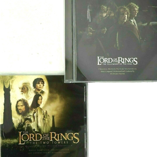 Lord of the Rings Fellowship Two Towers Movie Soundtracks 2 CD Lot ...