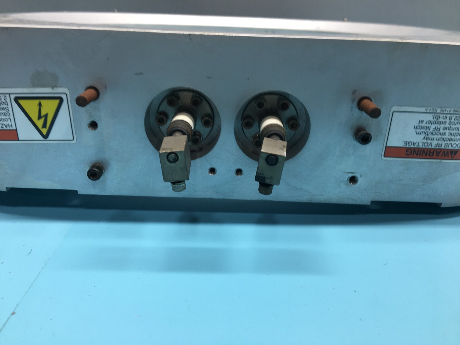 AMAT 0040-22274 CHAMBER ADAPTER + 2 AMAT 0020-28743 BLOCK, WATER IMP ...