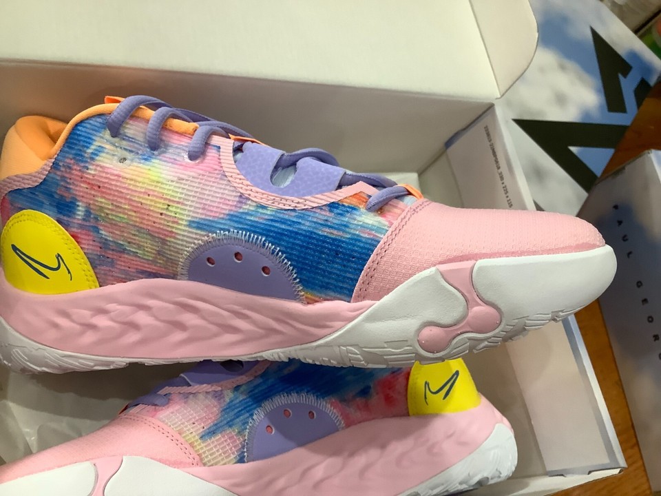 Nike PG 6 Painted Swoosh Paul George DO9824-100 PINK BLUE ORANGE WHITE ...