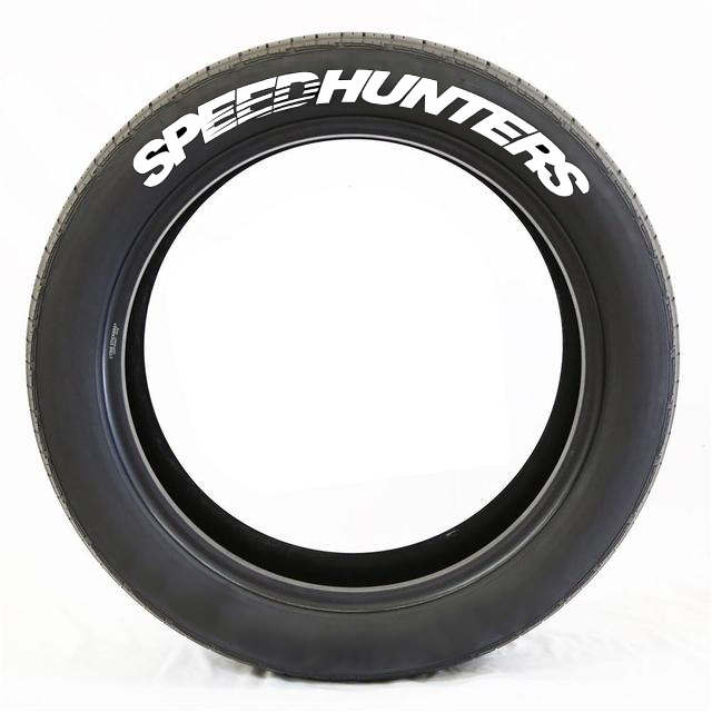 4 Sets SPEEDHUNTERS Permanent Tire Lettering Sticker Rubber 1.38" 15 ...