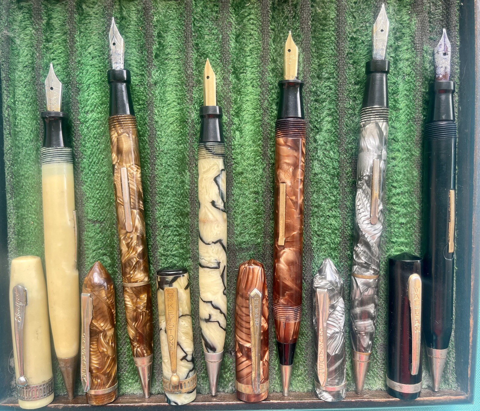 LOT OF 6 FOUNTAIN PEN AND PENCIL COMBO PENS | eBay