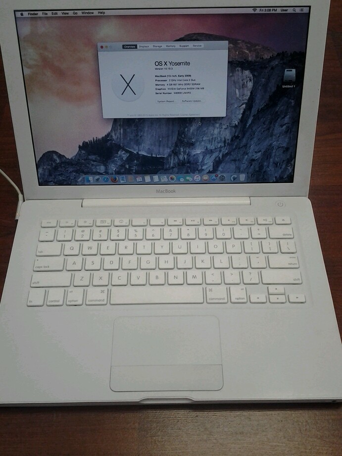 Apple MacBook 13” A1342 2.26ghz 4GB Ram 250GB 10.13 High Sierra ...