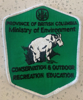 British Columbia Conservation & Outdoor Recreation Education Patch | eBay