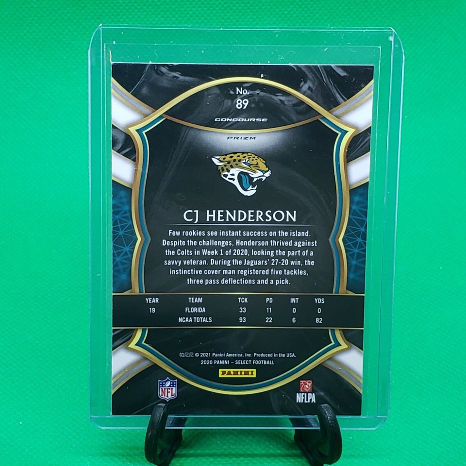 2020 Select CJ HENDERSON #89 CONCOURSE level SILVER PRIZM SP Rookie RC ...