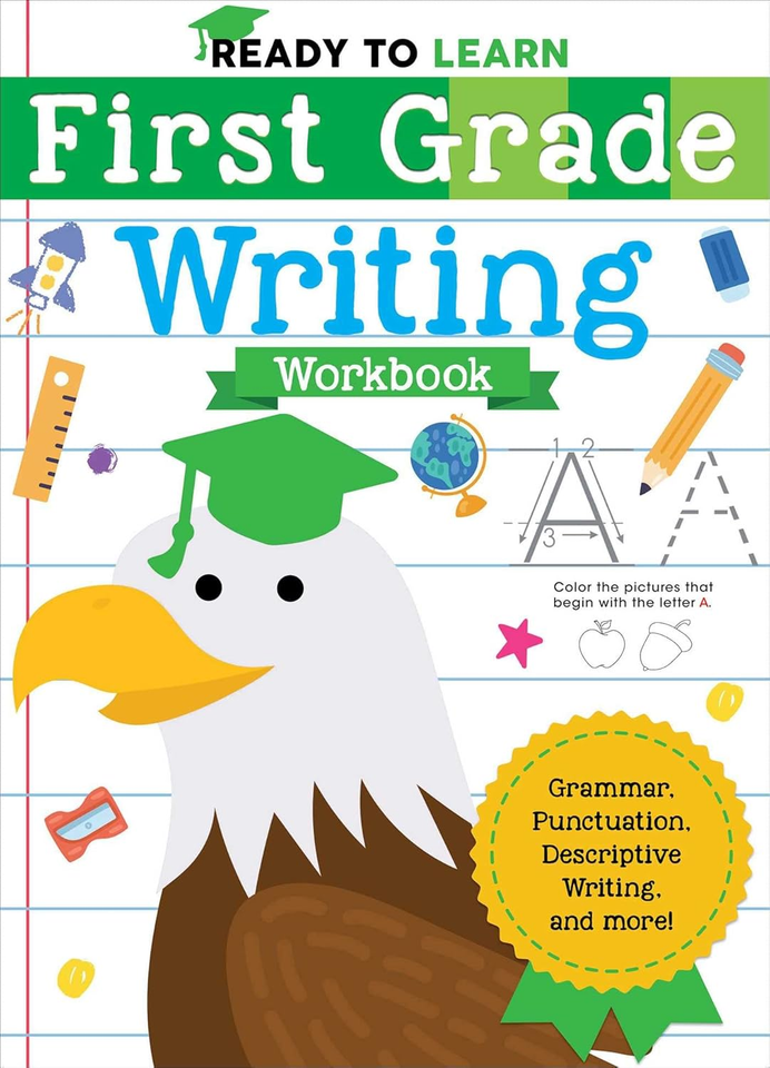 Ready to Learn: First Grade Writing Workbook: Grammar, Punctuation ...