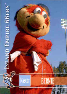 2014 Inland Empire 66ers #36 Mascot Bernie - NM Baseball Card | eBay