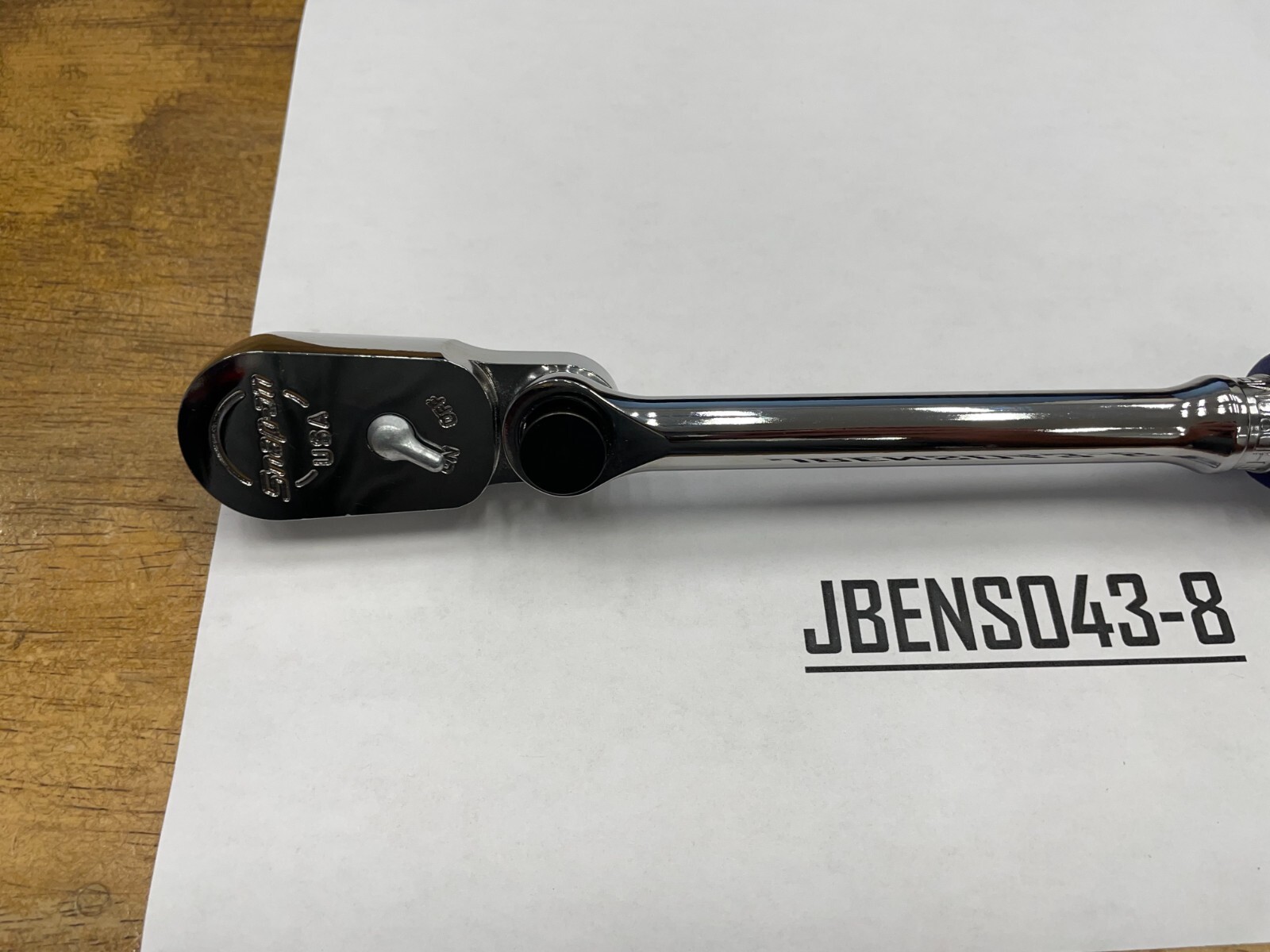 Snap-on Tools NEW DARK BLUE 3/8" Drive Hard Grip Multi-Position Ratchet ...