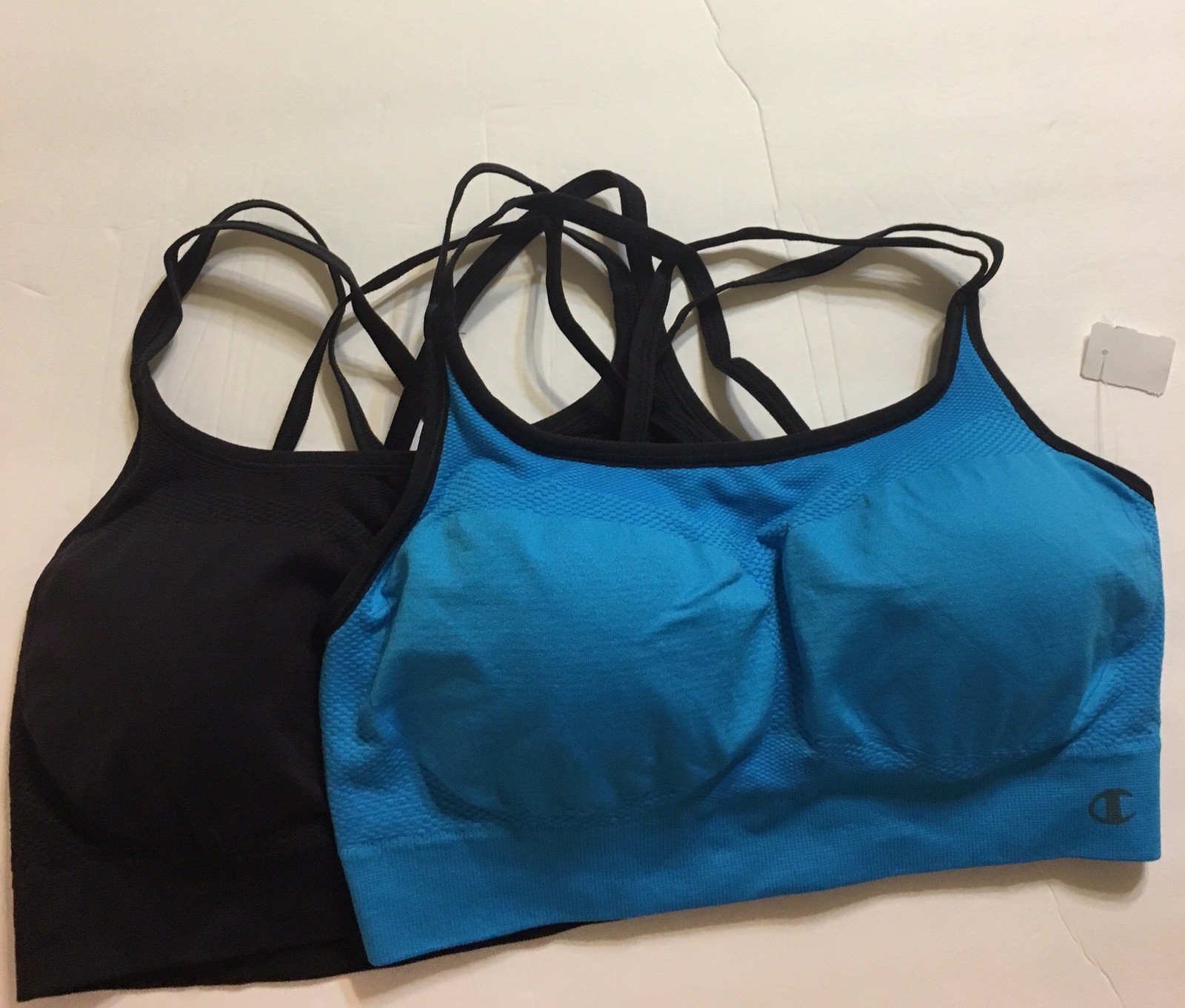 Champion Set of 2 SEAMLESS CRISS CROSS Sports BRAS Assorted Colors ...
