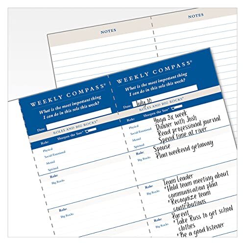 Franklin Covey Weekly Compass Cards Important Reminders and Extra ...