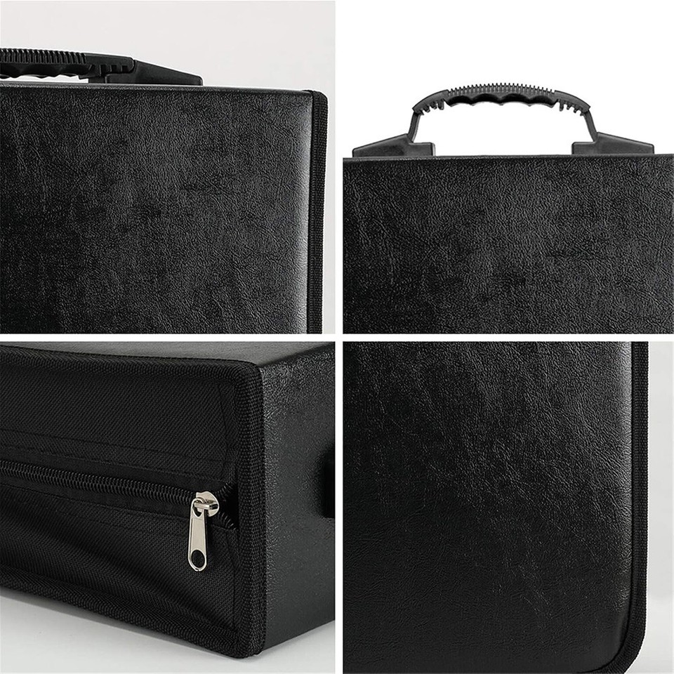 520 Pcs Disc CD Storage Case DVD Organizer Holder Bag Wallet Album ...