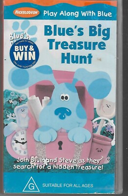 BLUE'S CLUES : Blue's Big Treasure Hunt (Pal Vhs Video Tape) near new ...