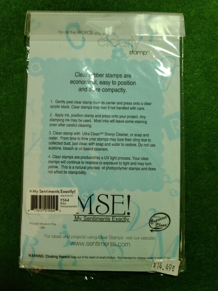 MSE! Baby Announcement Stamp Set | eBay