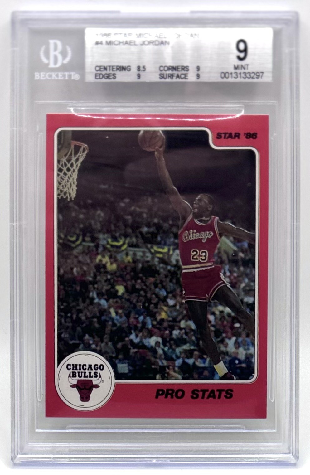 Michael Jordan 1986 Star Michael Jordan Set #4 Pro Stats Price Guide ...