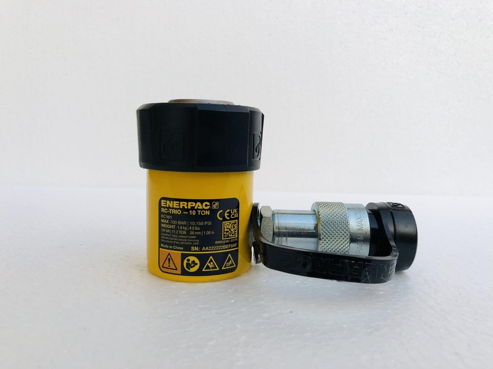 Enerpac RC 101 Trio Hydraulic Cylinder Single Acting 10 Ton Capacity 1 ...