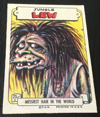 1966 Topps Slob Stickers Trading Card #25 Jungle Lew VG | eBay