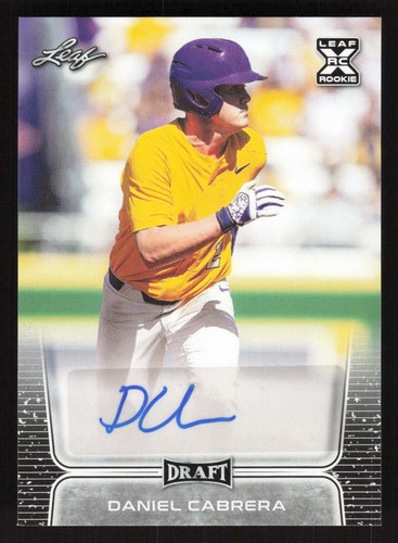Daniel Cabrera 2020 Leaf Draft Auto Prospect Autograph {0825 | eBay