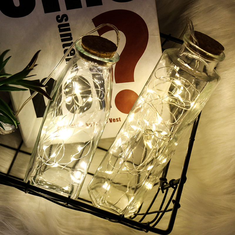 12 Pack 20 LED 6.6ft Battery Operated Mini LED Copper Wire String Fairy ...