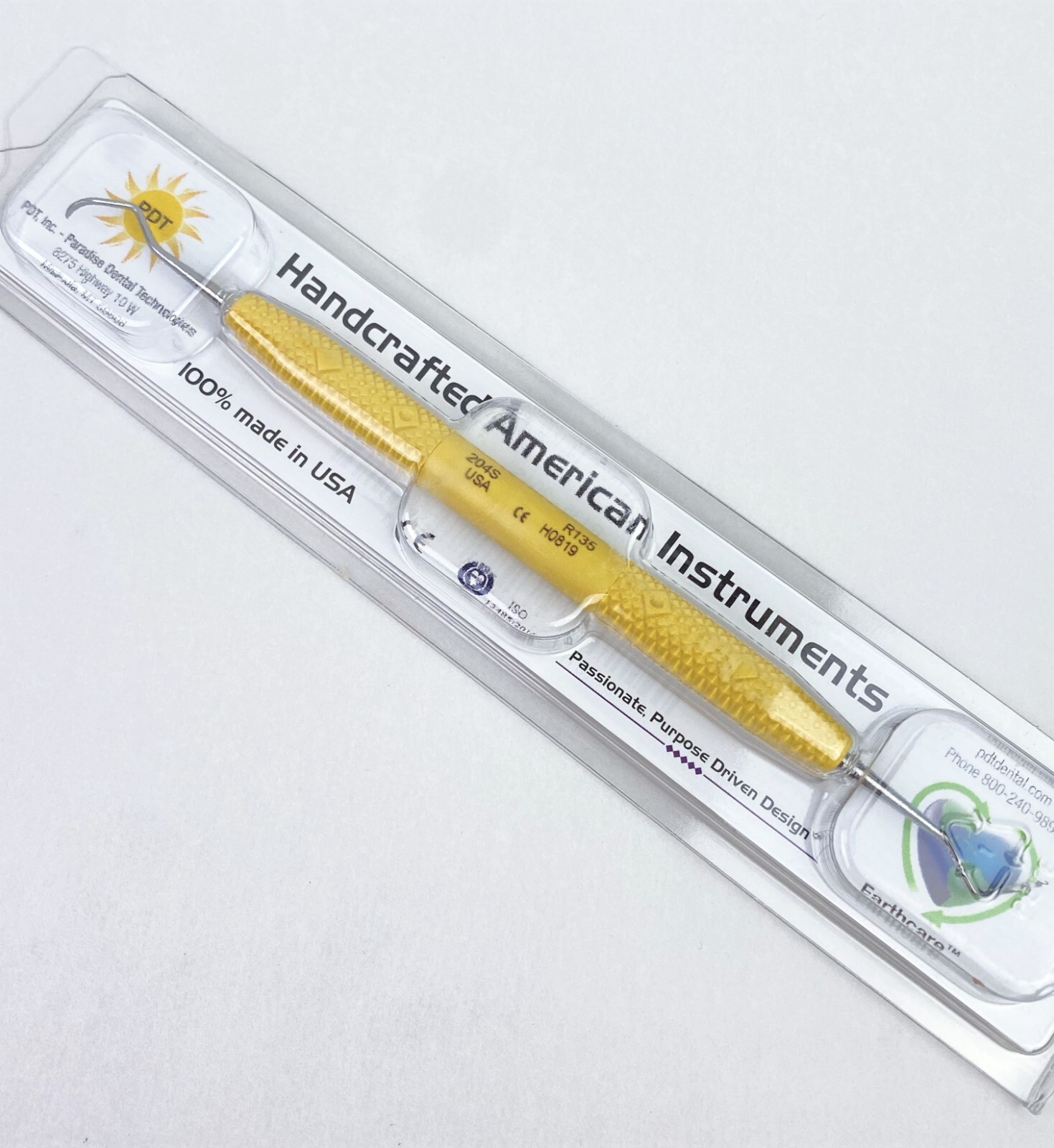 PDT R135 204S Dental Double End Sickle Scaler Yellow Rigid Handle | eBay