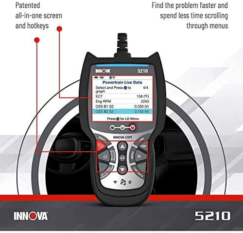 INNOVA 5210 - Newest 2022 OBD2 Diagnostic Code Scanner - Read/Erase ABS ...