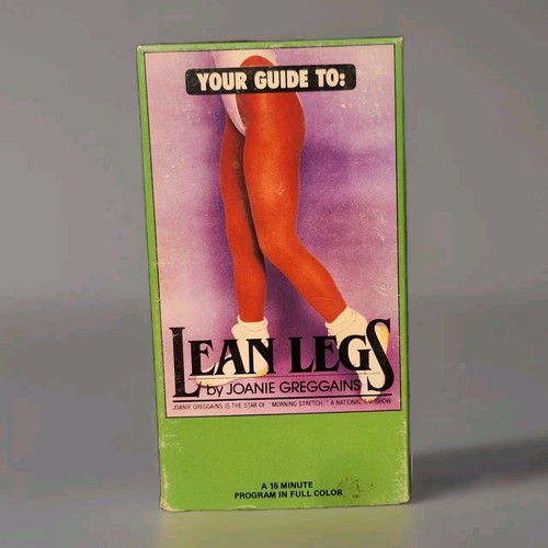 Lean Legs By Joanie Greggains (VHS, 1985) Aerobics Workout Tape Parade ...