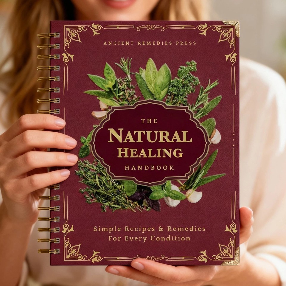 The Natural Healing Handbook, Natural Spiral-Bound Guide for Herbal ...