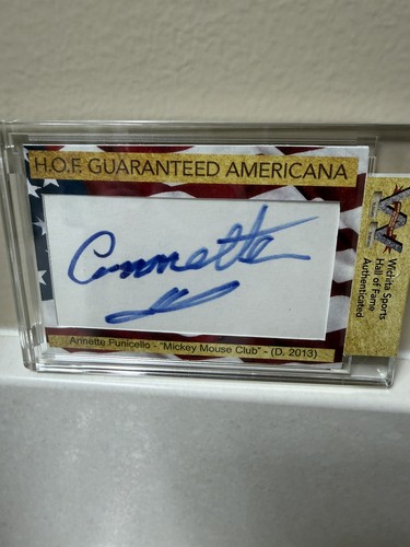 2016 Wichita HOF Guaranteed Americana Annette Funicello Authenticated ...