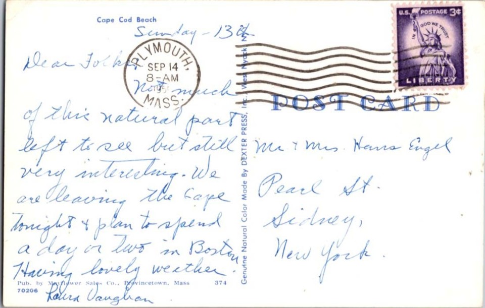 Cape Cod Massachusetts MA : BEACH SCENE j/17 BG3138 | eBay UK