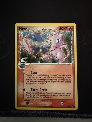 Pokemon Mew Delta Species 3/17 Holo With Swirl And Inverted Back Series ...