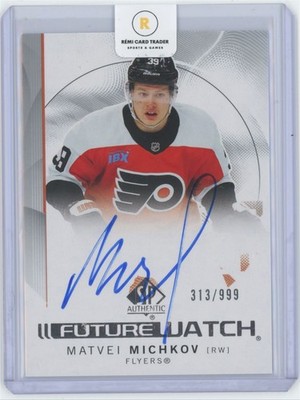 2024-25 SP Authentic Future Watch Auto Matvei Michkov Rookie Auto 313/ ...
