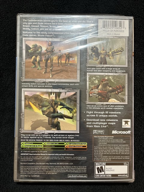 Brute Force (Microsoft Xbox, 2003) for sale online | eBay