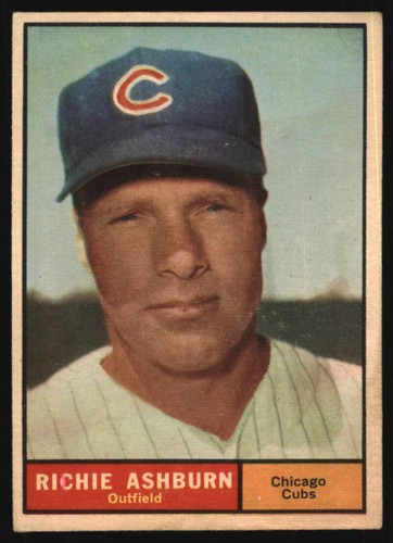 1961 Topps #88 Richie Ashburn EX/EX+ Cubs 569733 | eBay