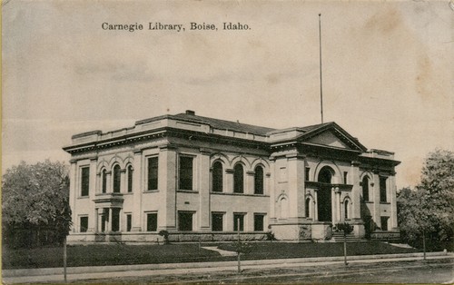 Exterior Street View Carnegie Library Boise Idaho ID Postcard B18 | eBay