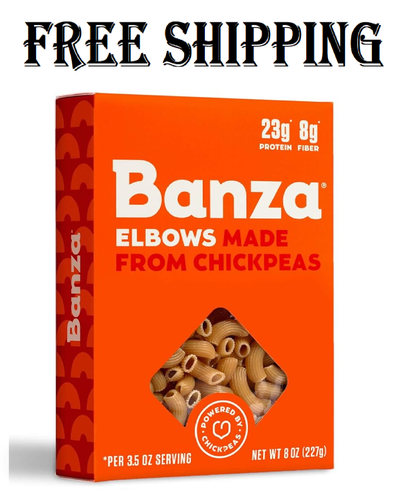 Banza Elbow Pasta from Chickpeas - Gluten Free, High Protein, and Lower ...