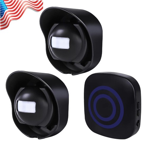 Waterproof 656ft Wireless Driveway Alarm Motion Sensor Alarm Indoor ...