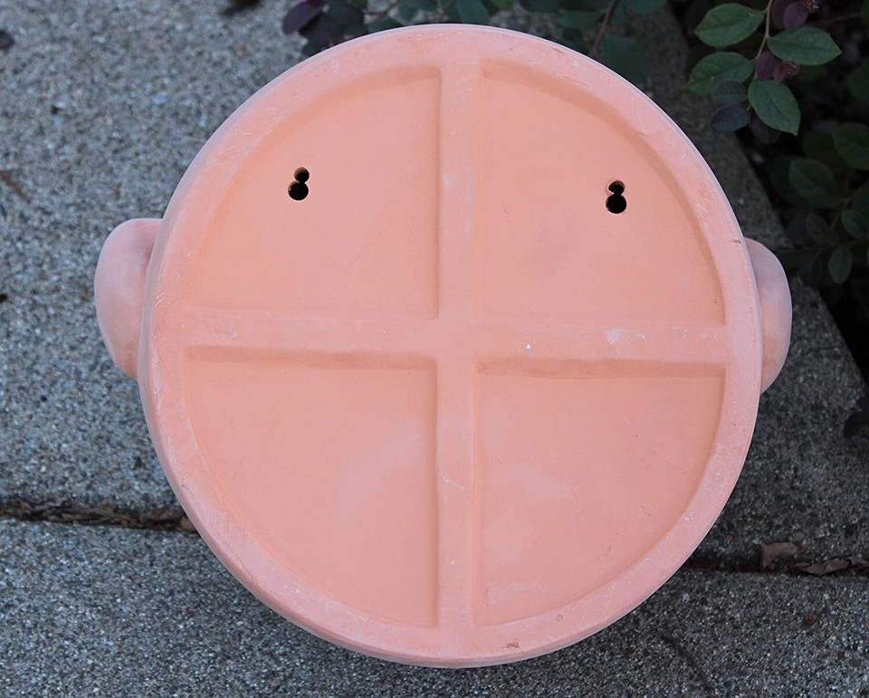 Natural Terracotta Fallen Pot or Hanging Pot with Loops Handles. 2 ...