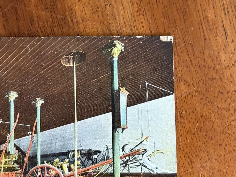 Postcard Chicago Fire Department Engine House Interior Hose Wagon | eBay