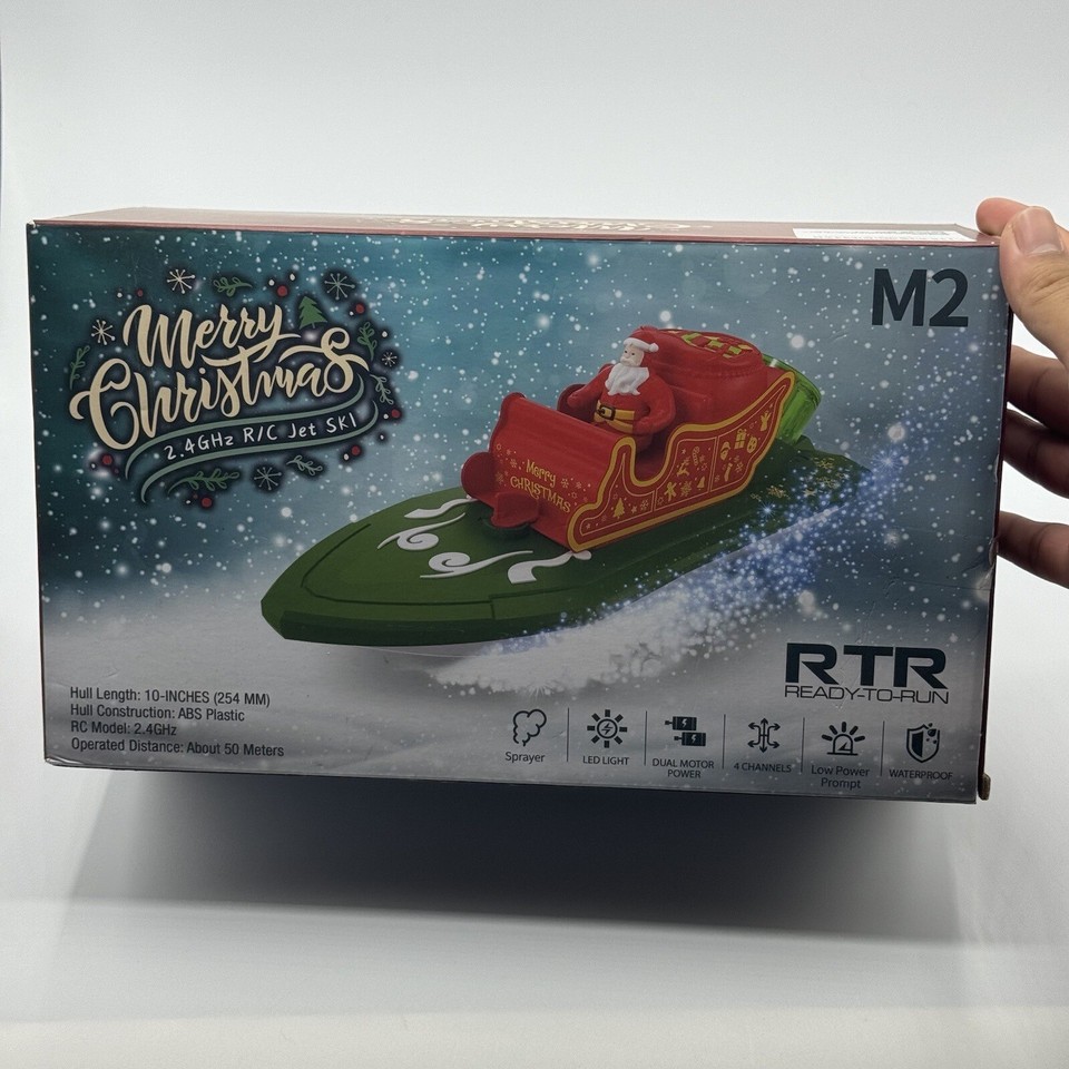 Merry Christmas Santa RC Jet Ski M2 2.4GHz Motor Water Proof 2021 Xmas ...