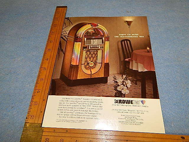 AMI / Rowe 1015 Bubbler LaserStar Compact Disc Advertising Flyer | eBay